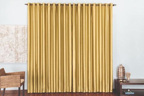 Cortina de Cetim 3,0x2,80m Tekshine Cores Diversas